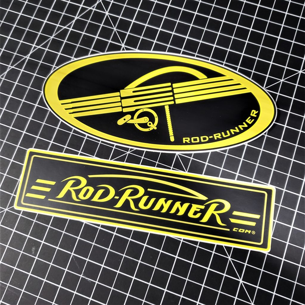 LARGE VINYL DECAL - Rod Runner fishing decal