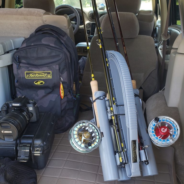 EXPRESS 3: GRAY - portable fishing rod rack