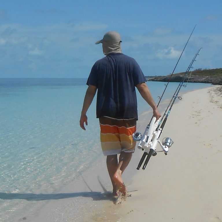 EXPRESS 3: WHITE portable fishing rod caddy
