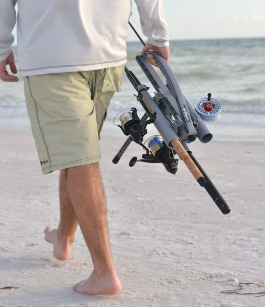 EXPRESS 3: GRAY - portable fishing rod rack