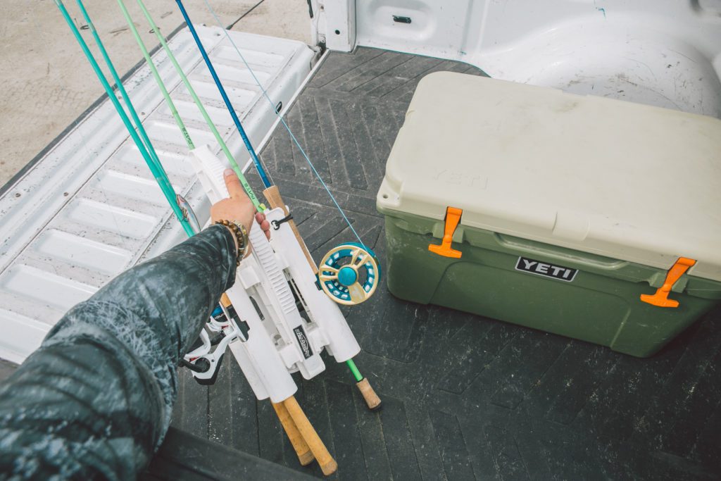 PRO 5: WHITE - fishing rods carriers and rod racks