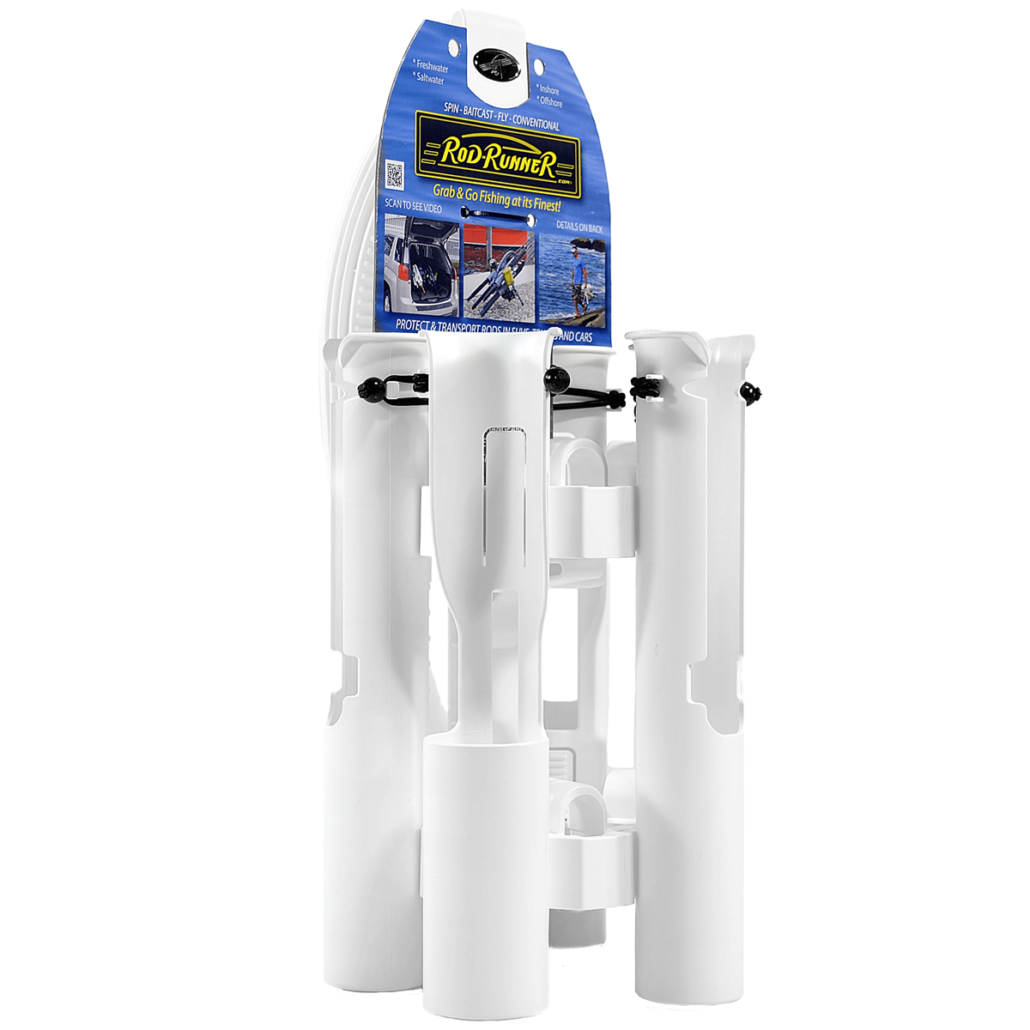 PRO 5: WHITE - portable fishing rods racks