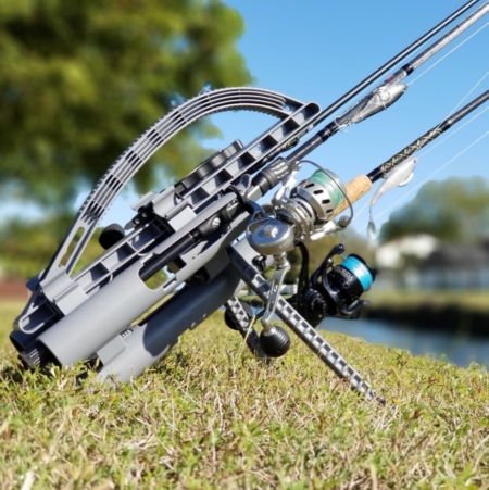 EXPRESS 3: GRAY - portable fishing rod rack