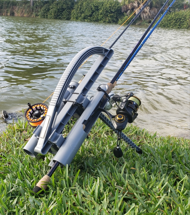 EXPRESS 3: GRAY - portable fishing rod rack