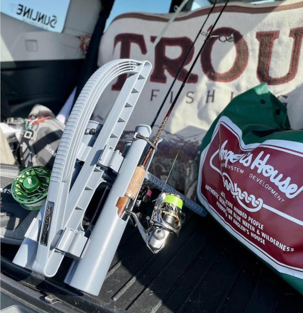 EXPRESS 3: GRAY - portable fishing rod rack