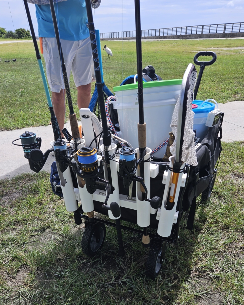 TRI-MOUNT COMBO: WHITE - fishing rod rack rod holder