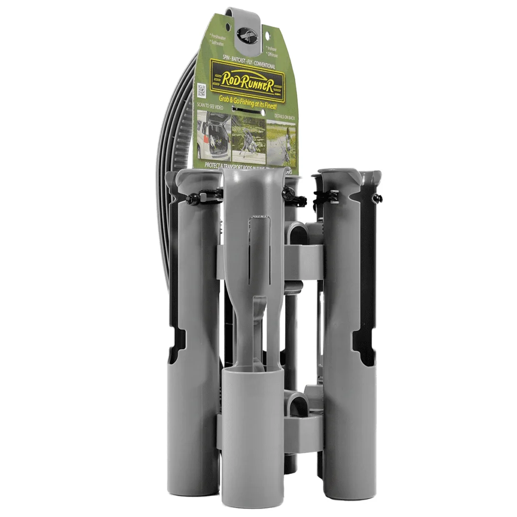 PRO 5: GRAY portable fishing rod rack and rod holders