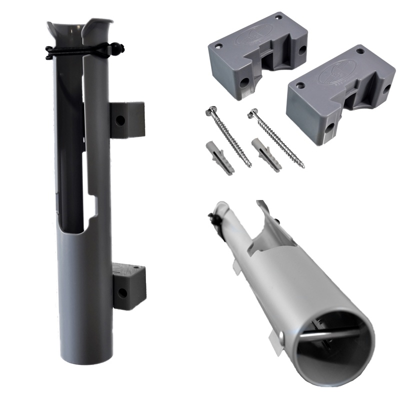 ROD HOLDER MOUNT COMBO: GRAY fishing rod holder mount fly rod holder